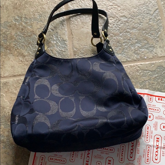 Coach | Bags | Blue Coach Purse With Wallet | Poshmark